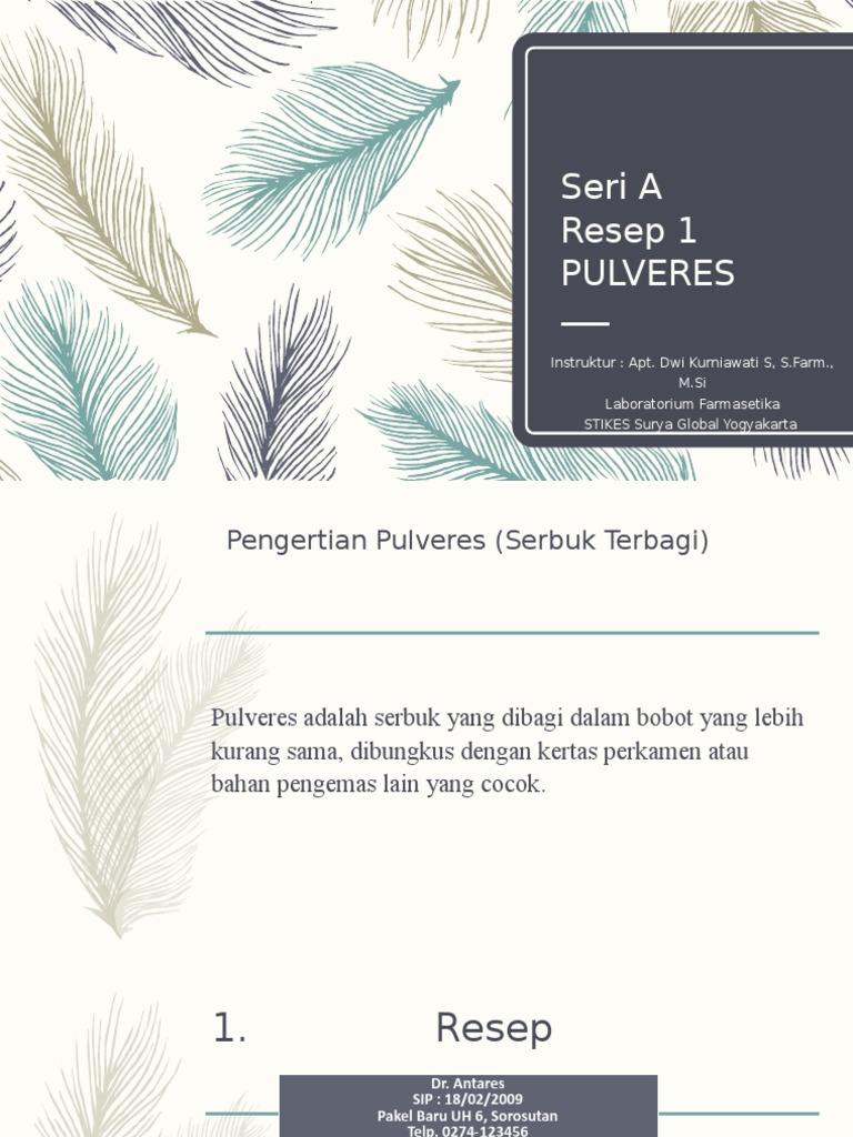 Resep 1A. | PDF