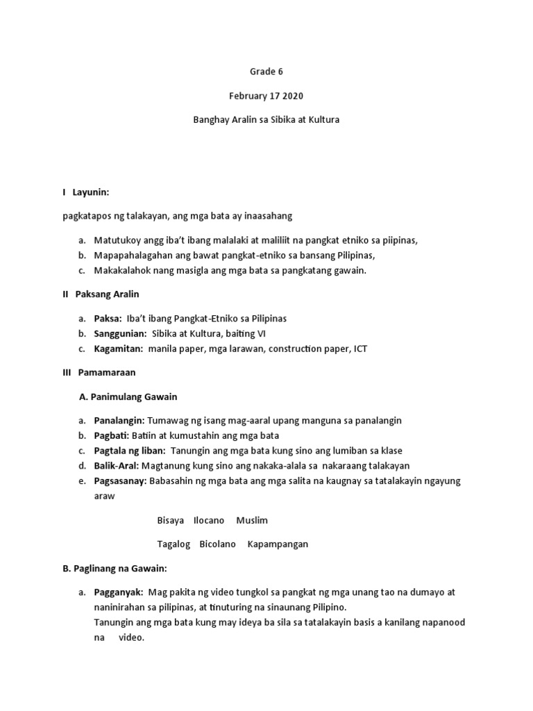 Semi Detailed Lesson Plan Hekasi | PDF