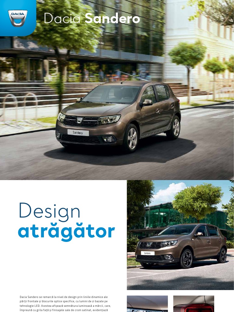 Brosura Dacia Sandero 2018 PDF | PDF