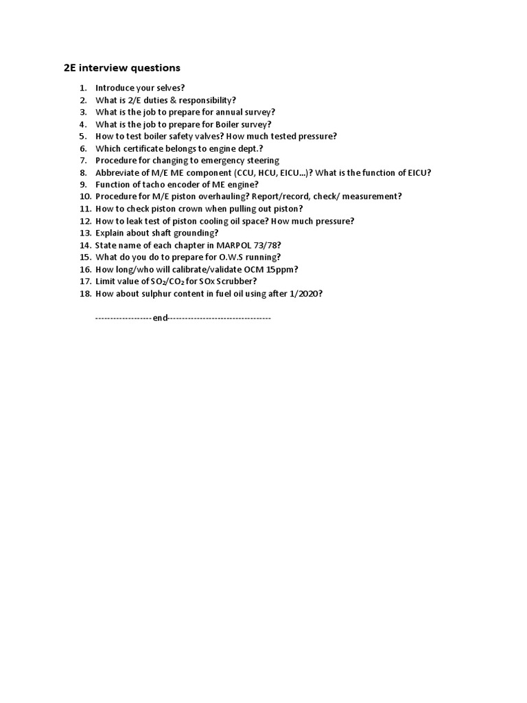 2E Interview Questions-1 PDF | PDF