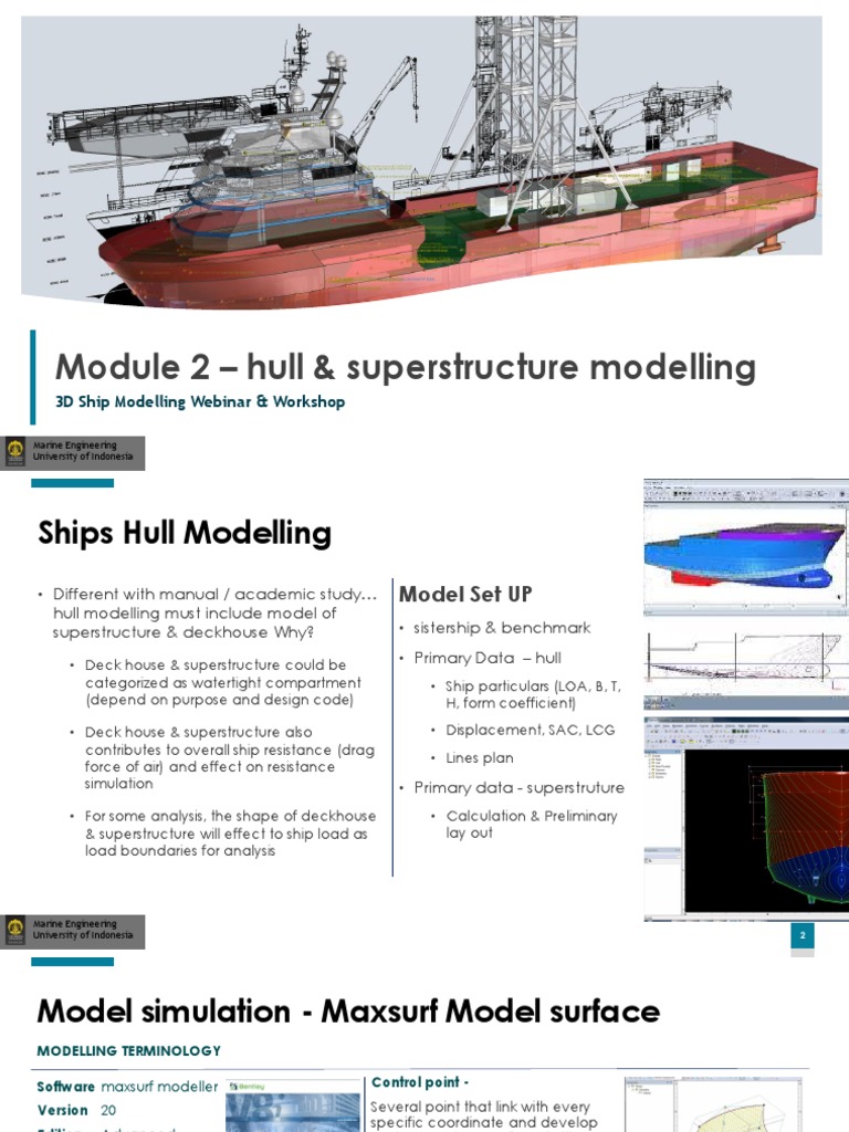 Modeling Ship Hulls and Superstructures in 3D for Analysis and ...