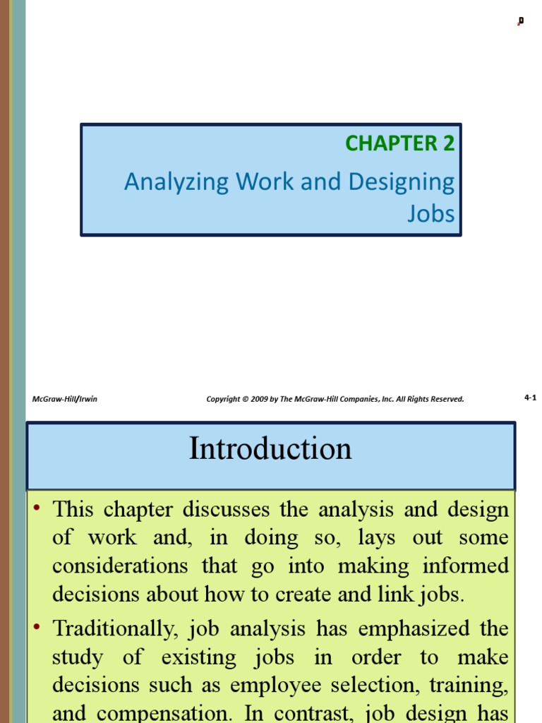 Analyzing Work and Designing Jobs: Mcgraw-Hill/Irwin | Download Free ...