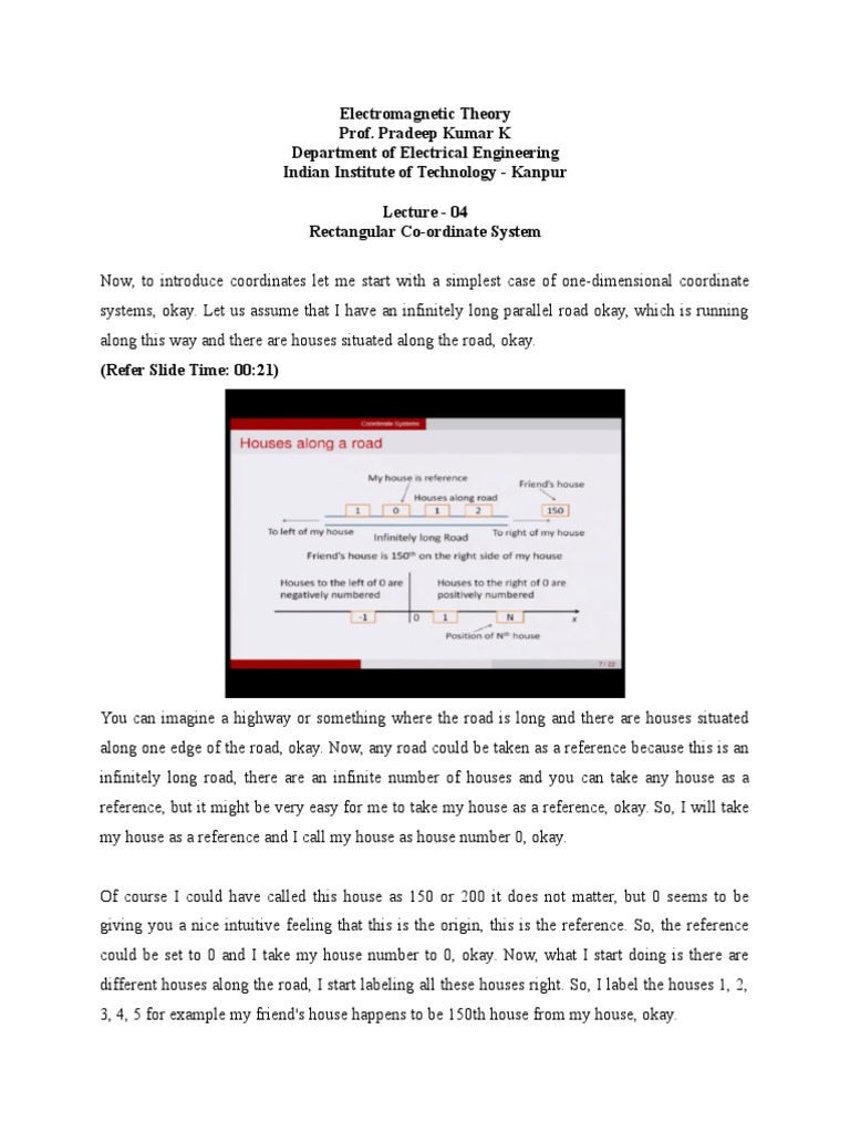 Lec 4 Pdf Cartesian Coordinate System Euclidean Vector