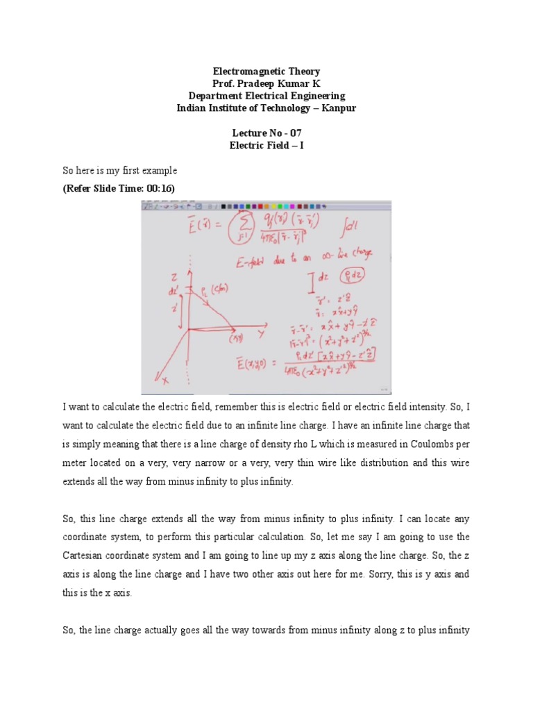 Lec 7 | Download Free PDF | Integral | Electric Field