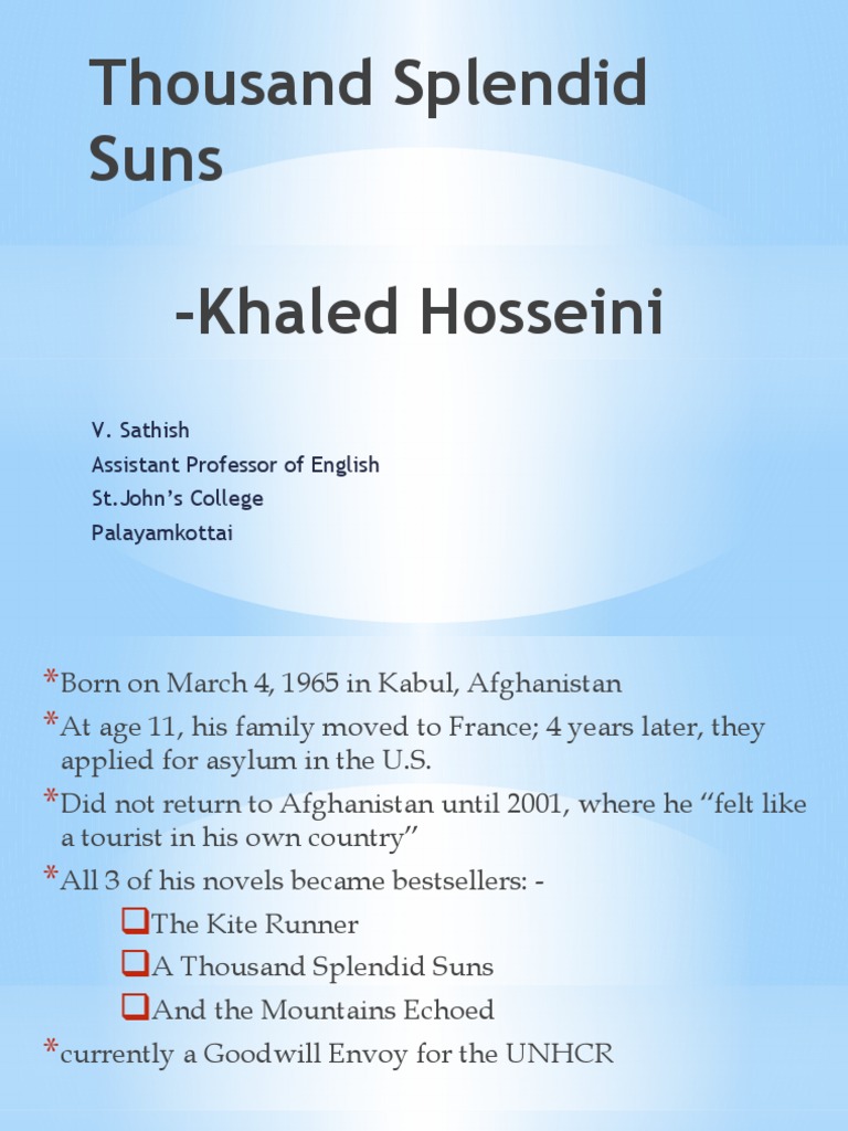 Thousand Splendid Suns | PDF