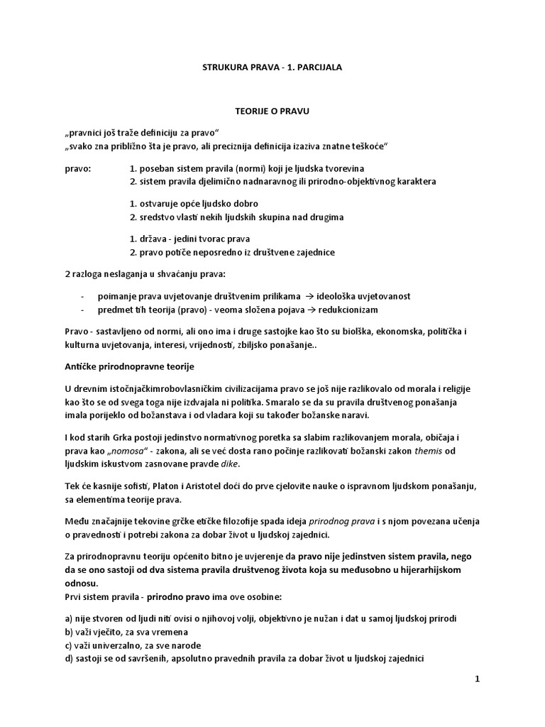 Struktura Prava Skripta 1.parc | PDF