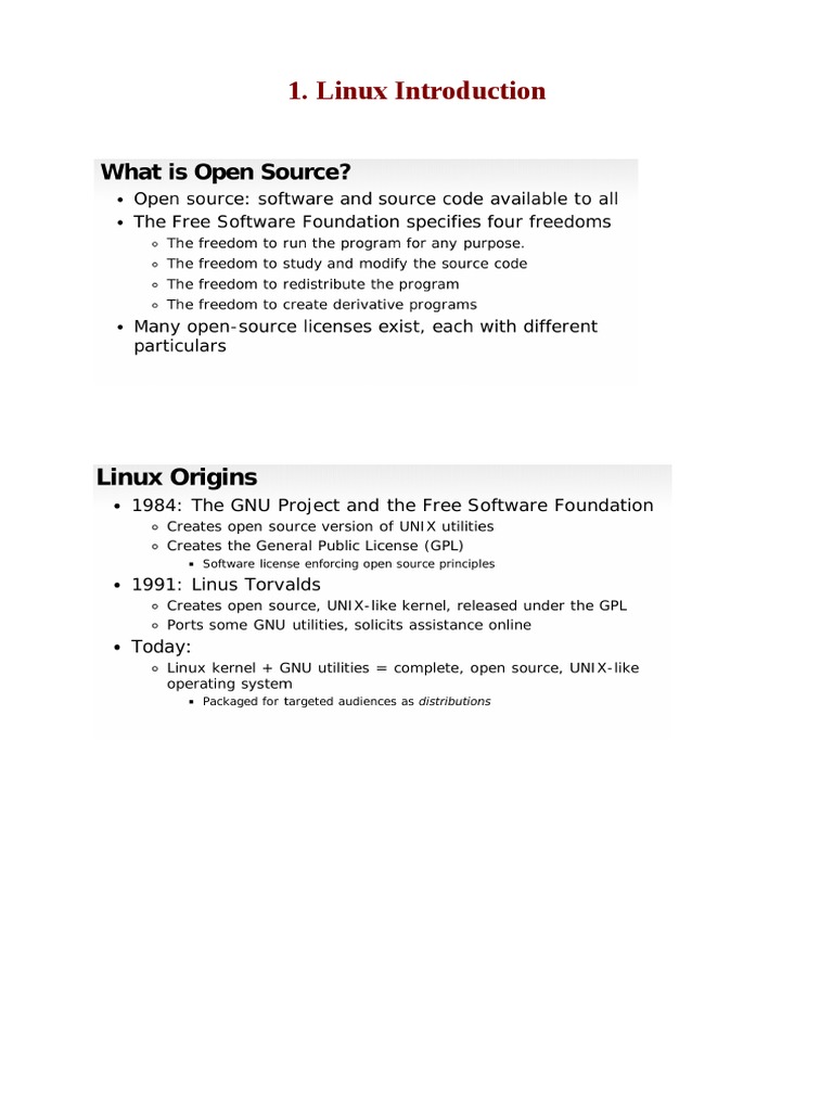 Linux QuickStart | PDF | Linux | Linux Distribution