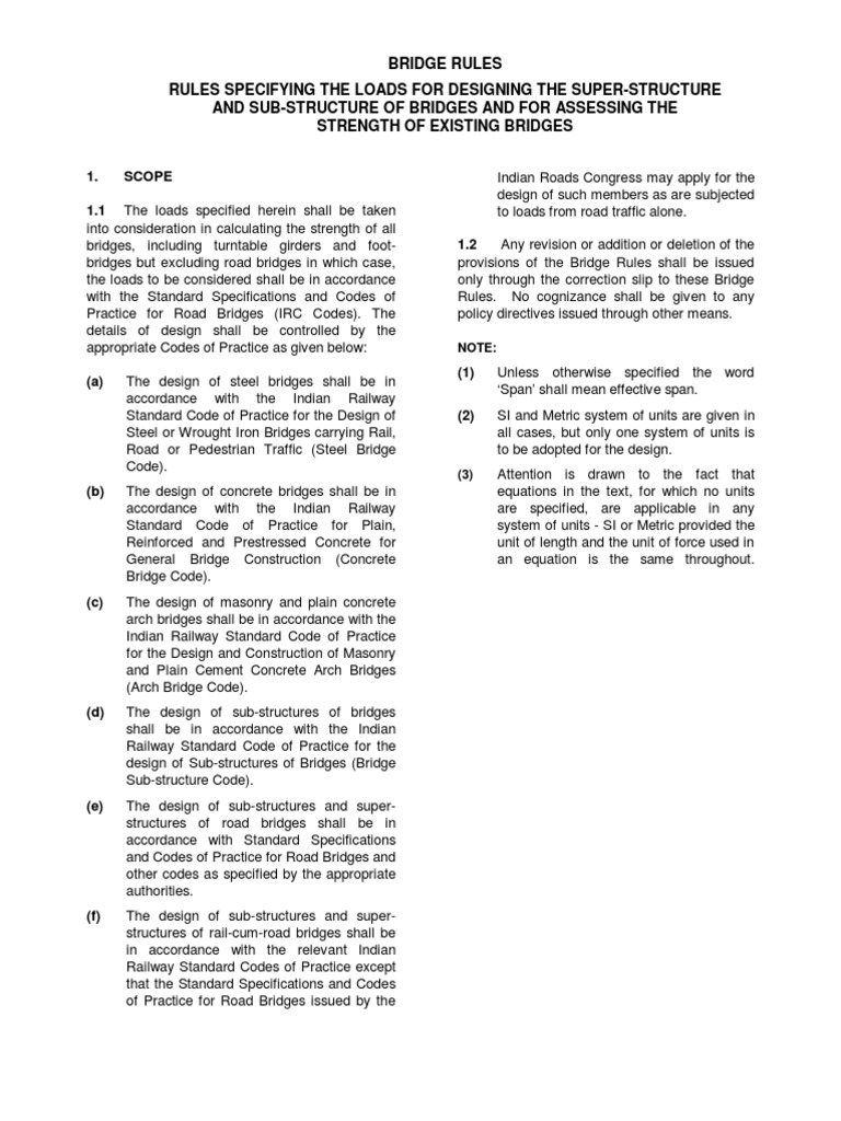 Bridge Rules PDF | PDF | Bridge | Track (Rail Transport)
