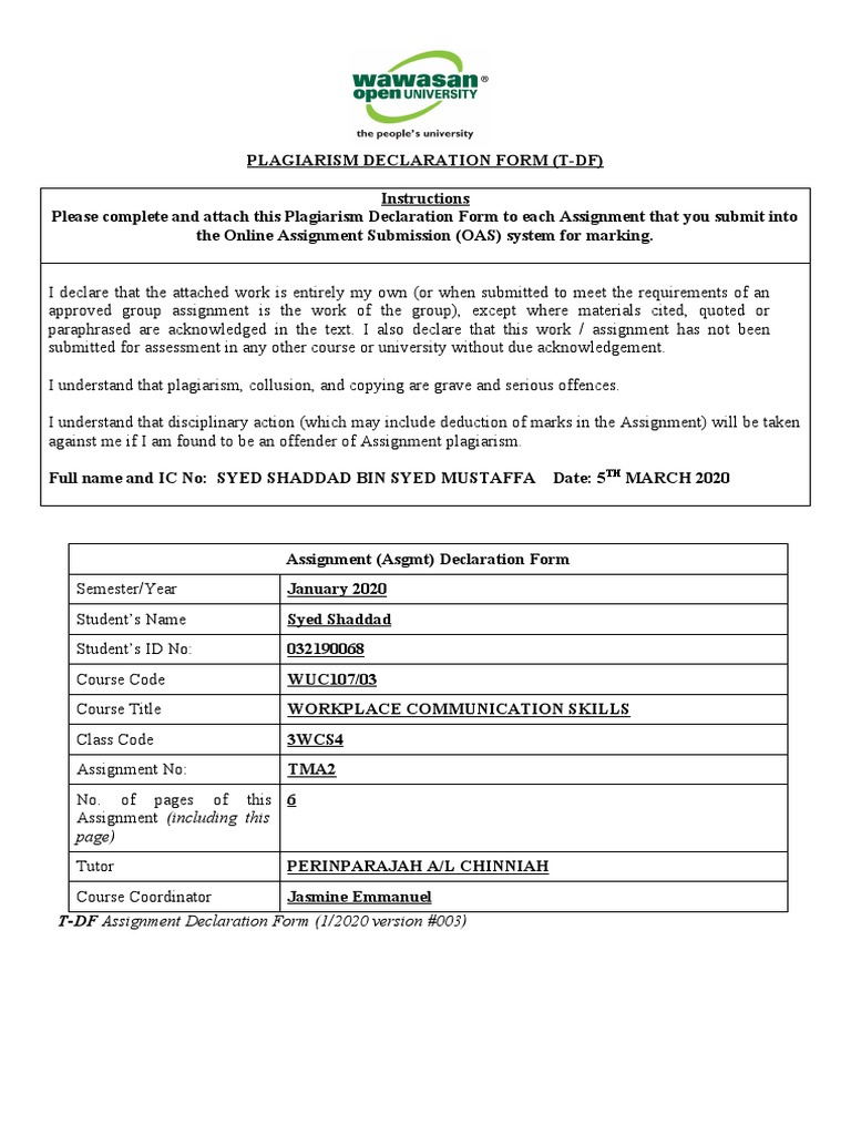 3WCS4 032190068 Tma2 | PDF | Identity Theft | Social Media