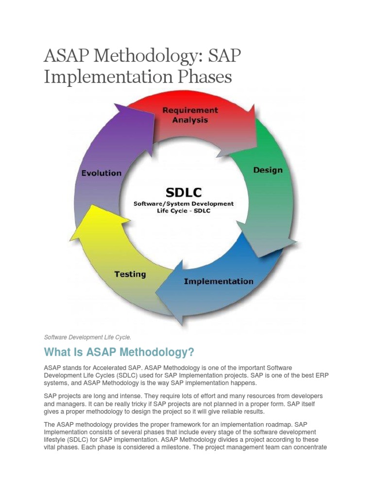 ASAP Methodology PDF | PDF | Software Development Process | Enterprise ...