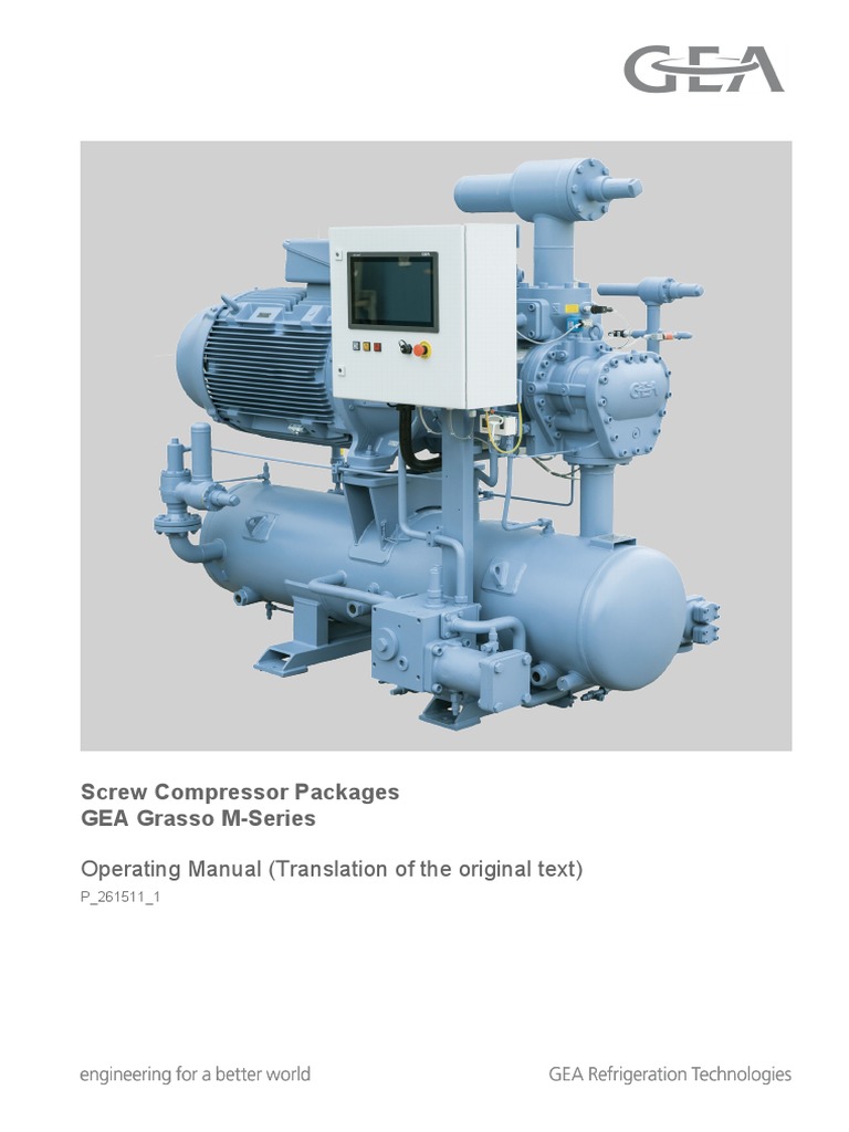 Screw Compressor Packages GEA Grasso M-Series: Operating Manual ...