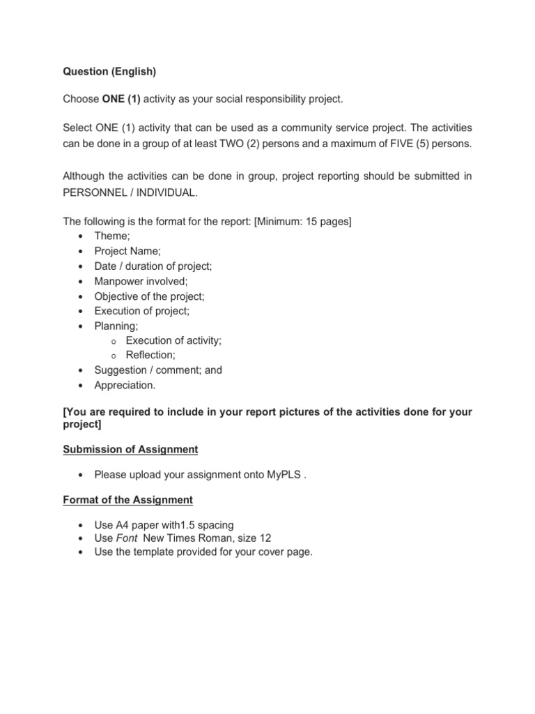 Community Service Project Report | PDF | Mosque | Community