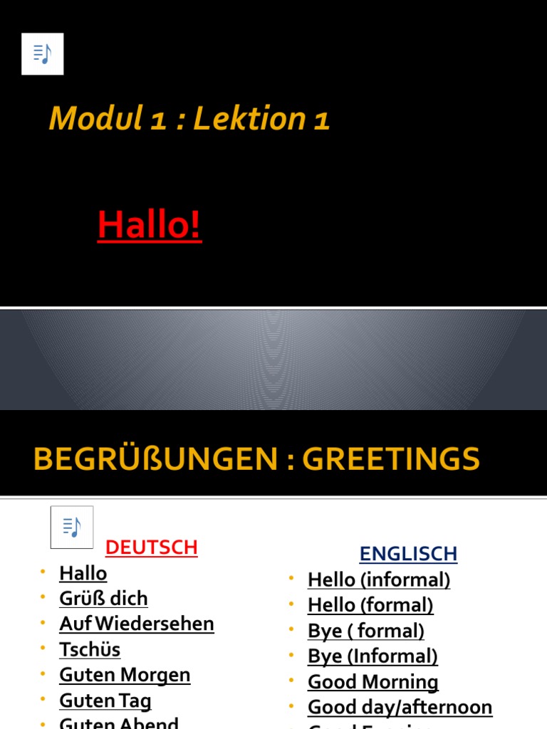 German Greetings and Introductions | PDF