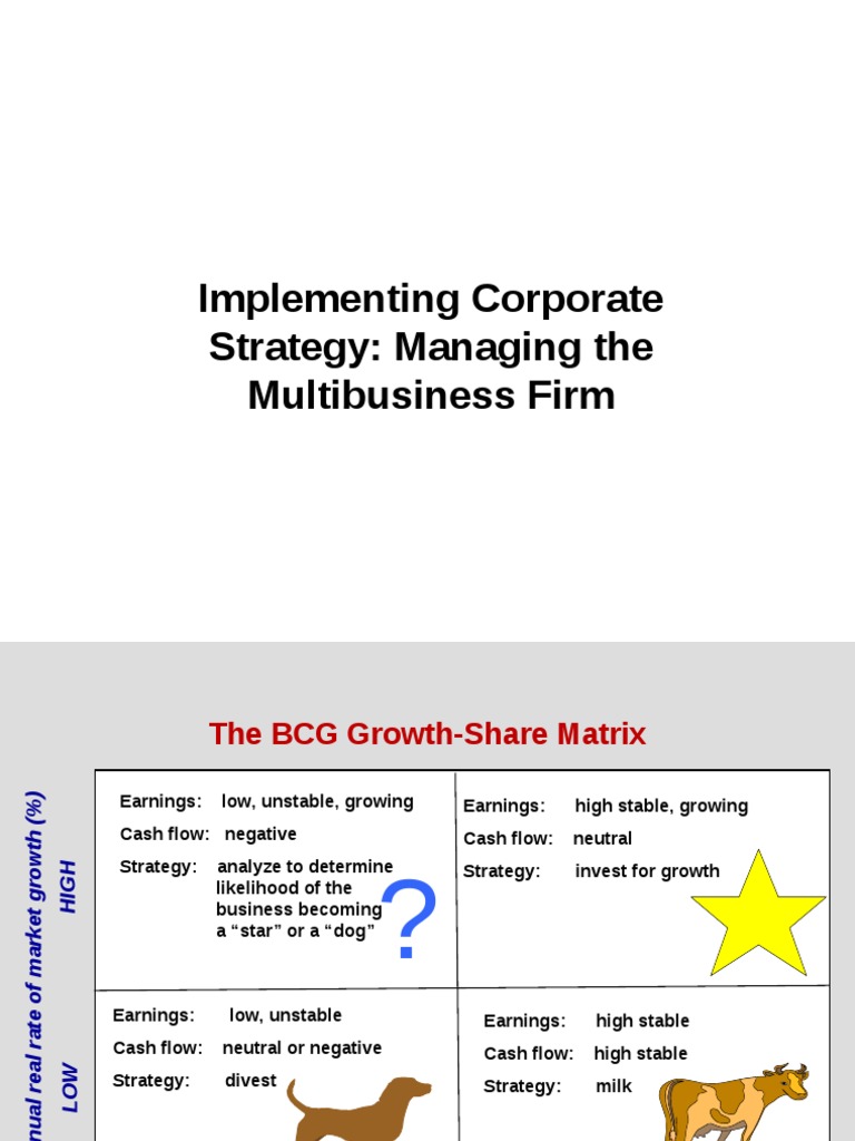 Implementing Corporate Strategy: Managing The Multibusiness Firm | PDF ...