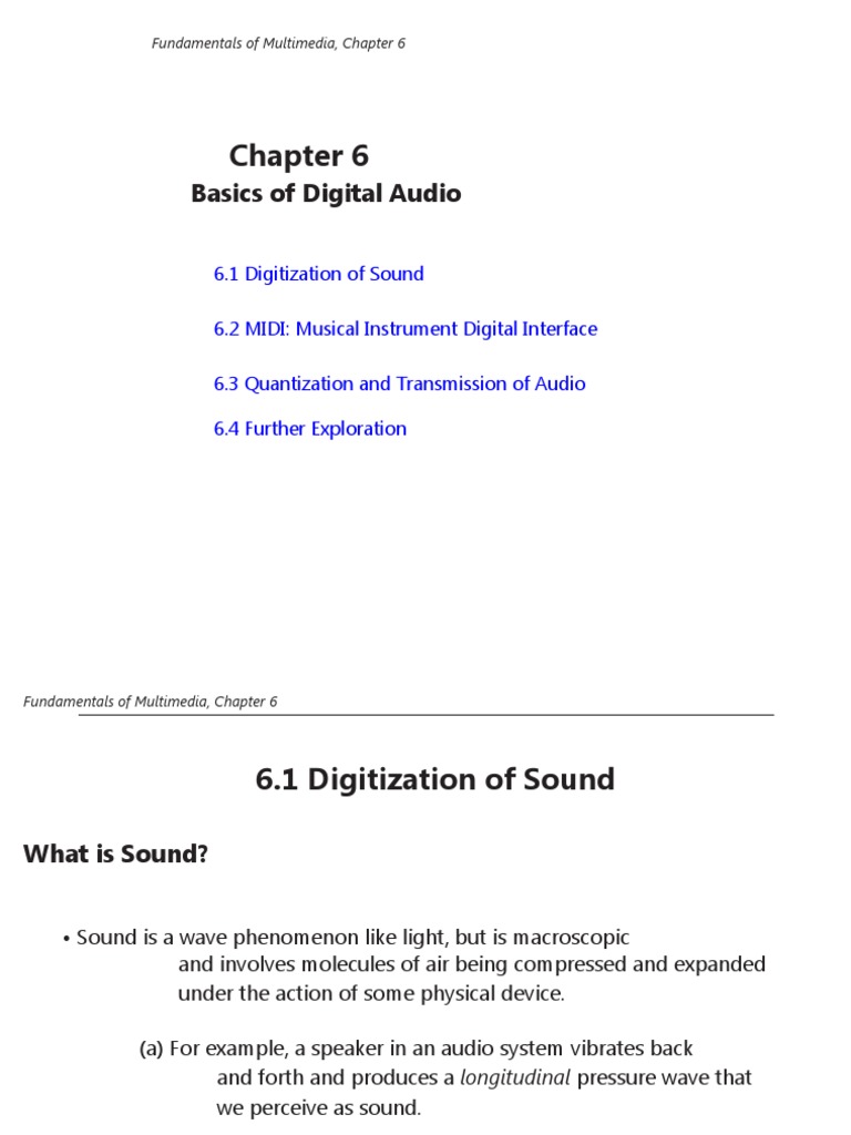 Digitization of Sound: Sampling, Quantization, and the Nyquist Theorem ...