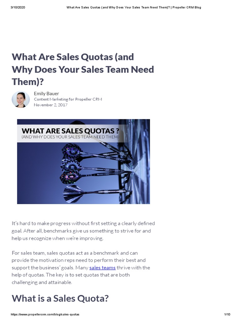 What Are Sales Quotas (And Why Does Your Sales Team Need Them ...