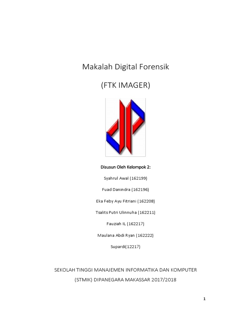 Tutorial Penggunaan Software FTK Imager PDF | PDF