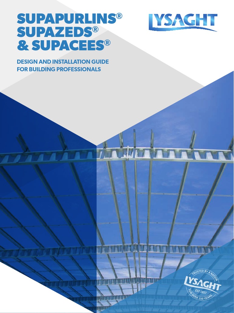 Lysaght Supa Purlins Zed Cees Users Guide July 2014 | PDF | Beam ...