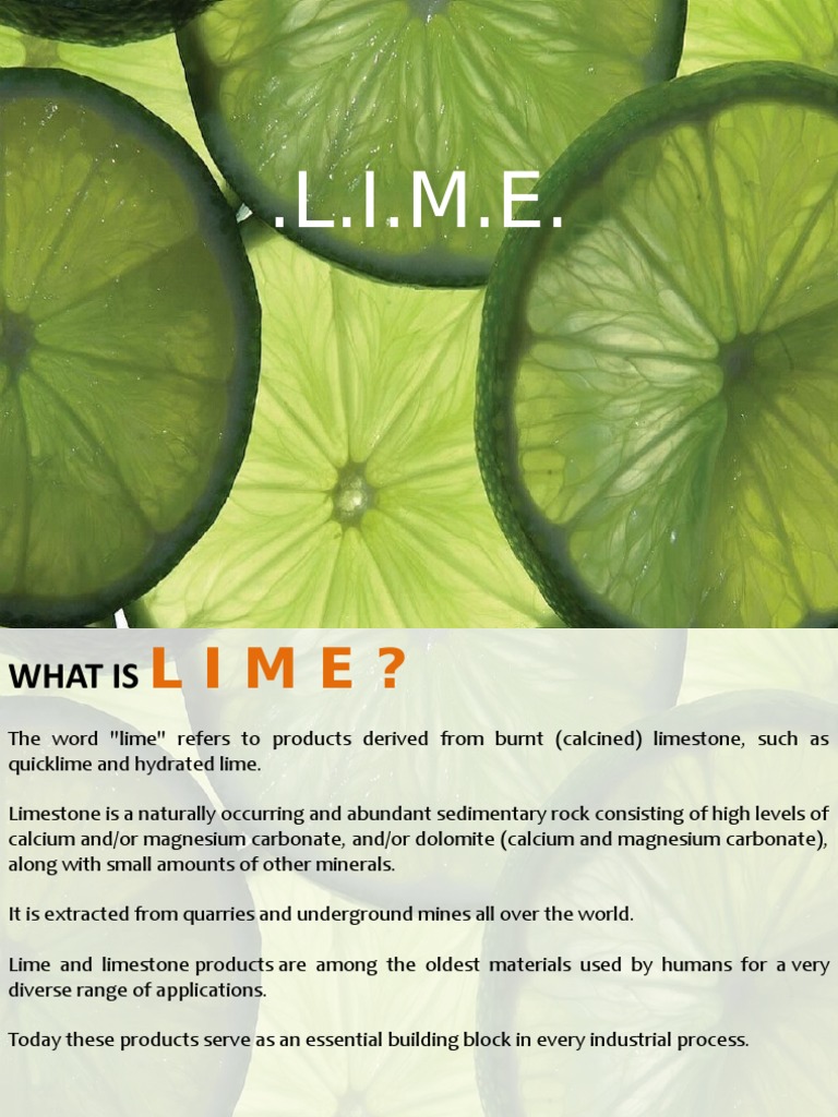 Lime | PDF | Lime (Material) | Materials