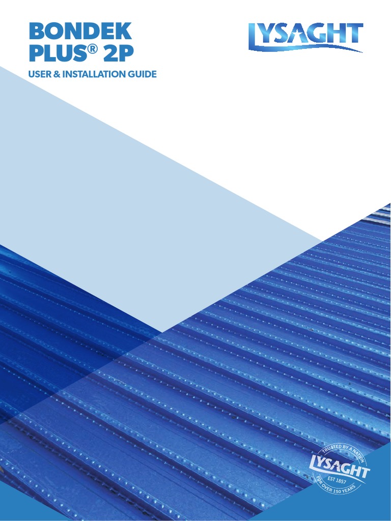 Bondek Plus 2P: User & Installation Guide | PDF | Concrete | Strength ...