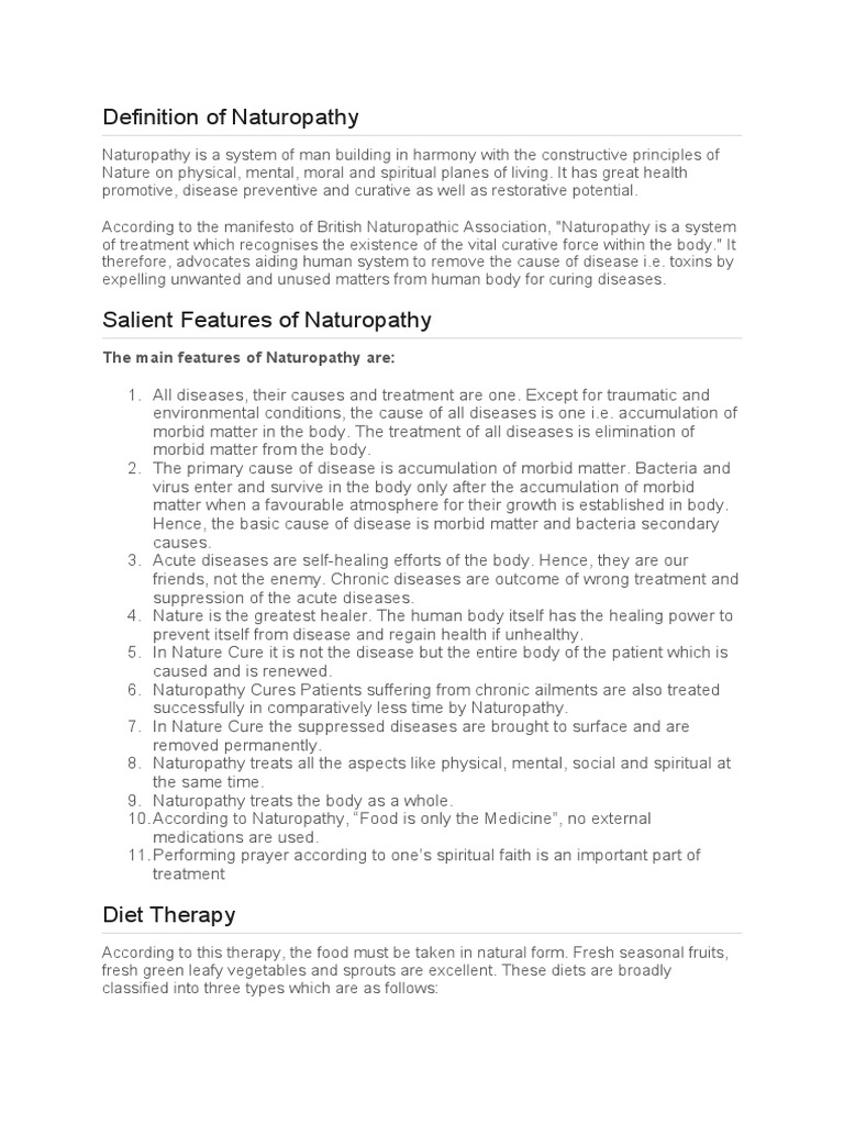 Definition of Naturopathy | Download Free PDF | Acupressure | Acupuncture
