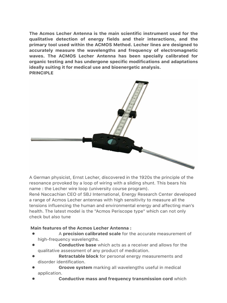 Acmos Lecher Antenna Overview | PDF | Science | Physical Sciences