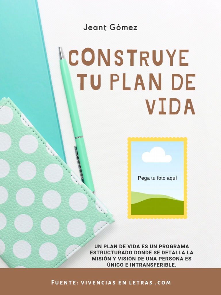 Plantilla Plan De Vida Pdf Conceptos Psicologicos Ciencias Del