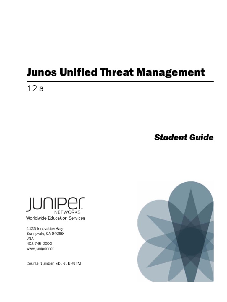 Junos Unified Threat Management: Student Guide | PDF | Email Spam ...