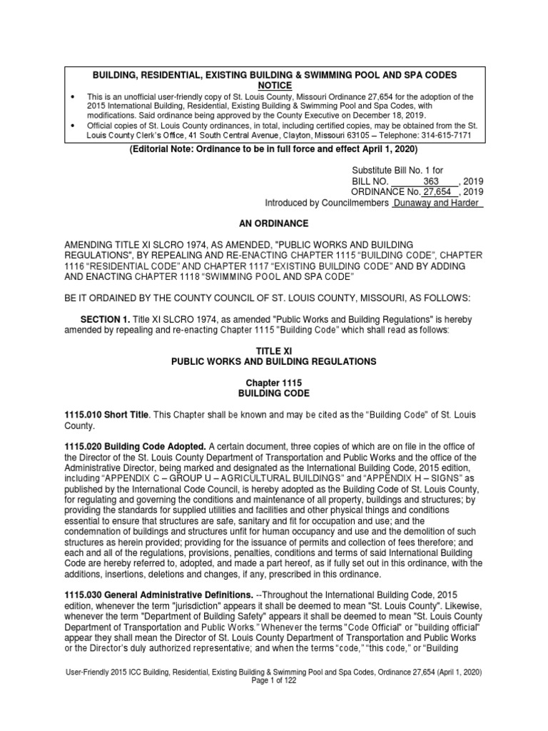 2015 User Friendly Ordinance | PDF | Building Code | Zoning