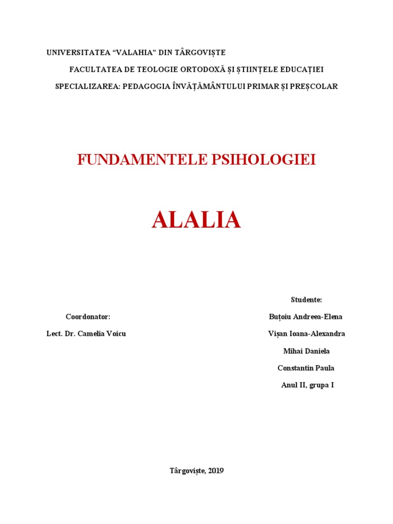 ALALIA Corectat | PDF