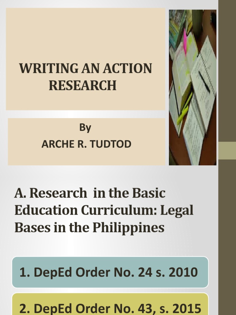 Writing An Action Research: by Arche R. Tudtod | PDF | Sampling ...