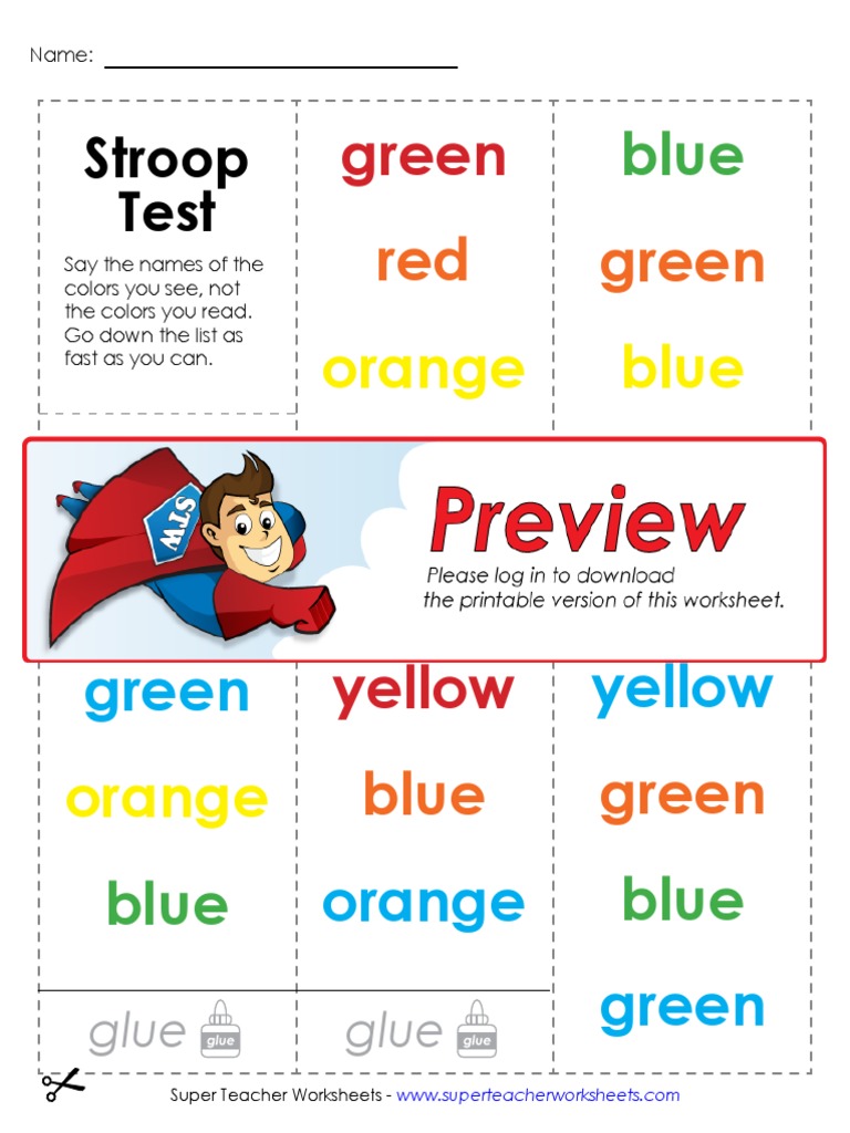 Stroop Test | PDF