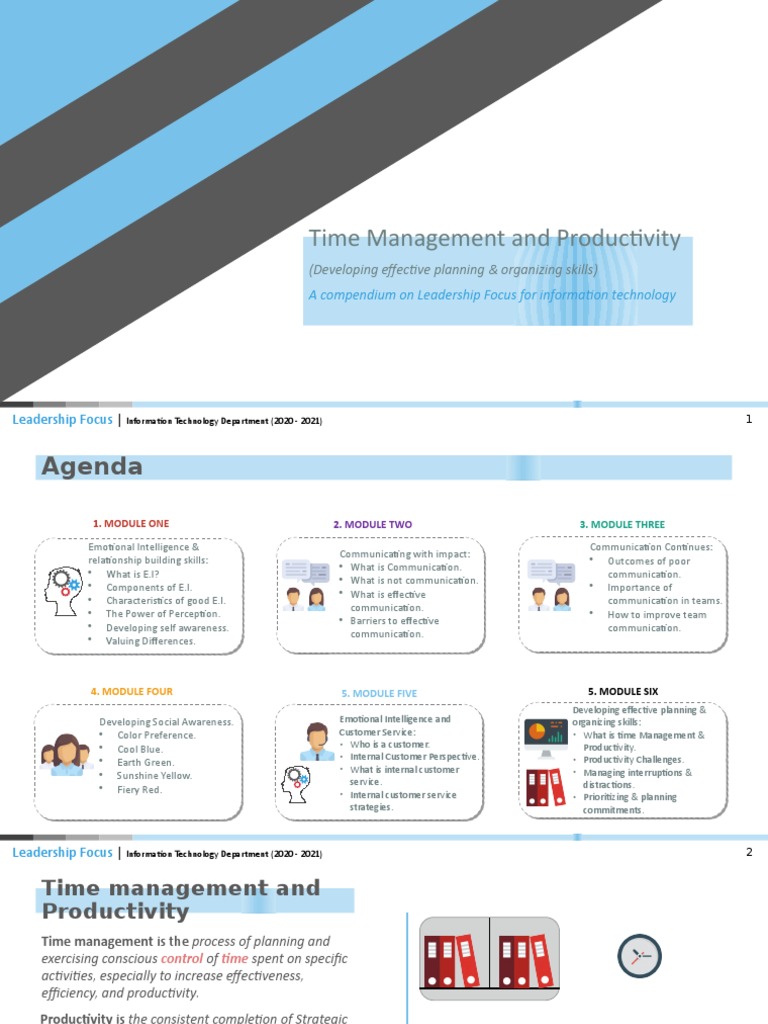 Time Management and Productivity | PDF | Time Management | Professional ...