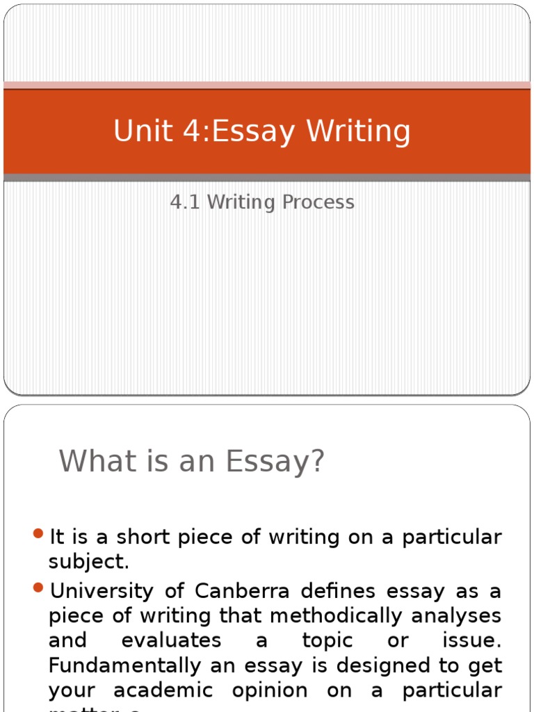 Essay Writing Process | PDF | Essays | Internet