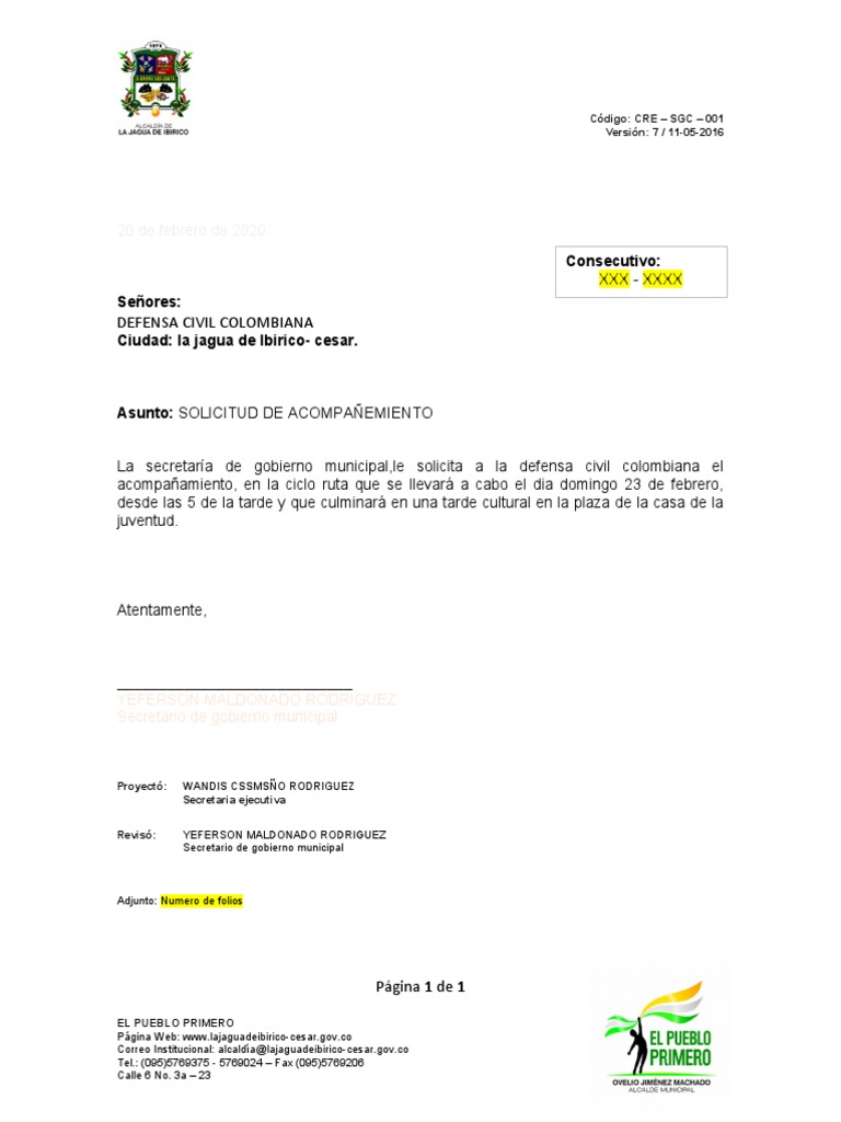 CRE-SGC-001 Formato Comunicación Oficial | PDF