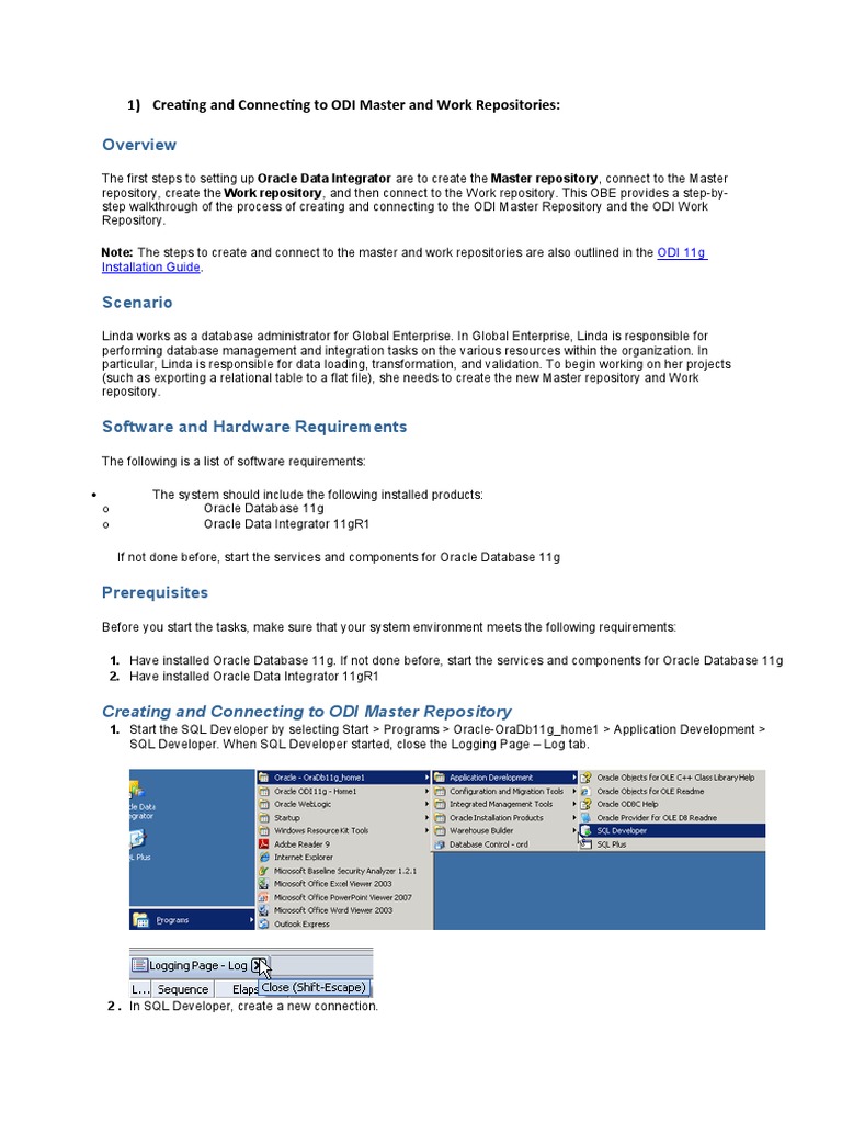 Creating An Odi Project And Interface To Export Data From A Flat File To An Rdbms Table Pdf