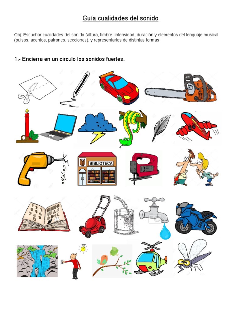 Guia Sonidos Artificiales y Naturales | PDF