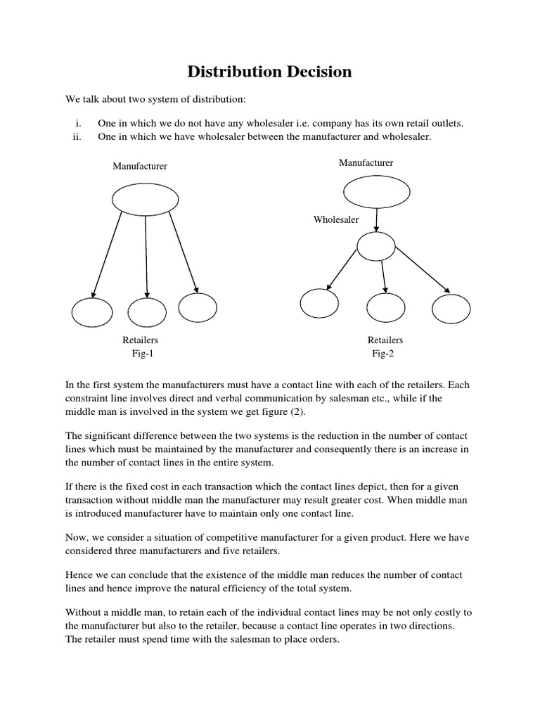 Lect-5 Distribution Decision | PDF | Retail | Sales