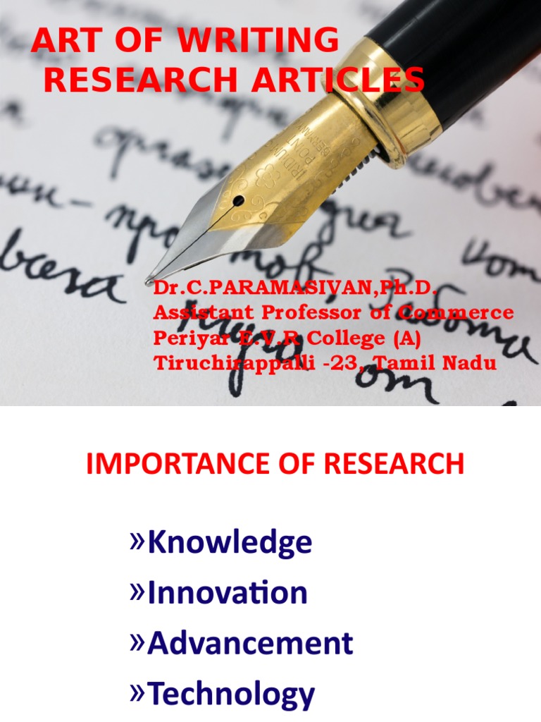 Writing Effective Research Articles | PDF | International Standard ...