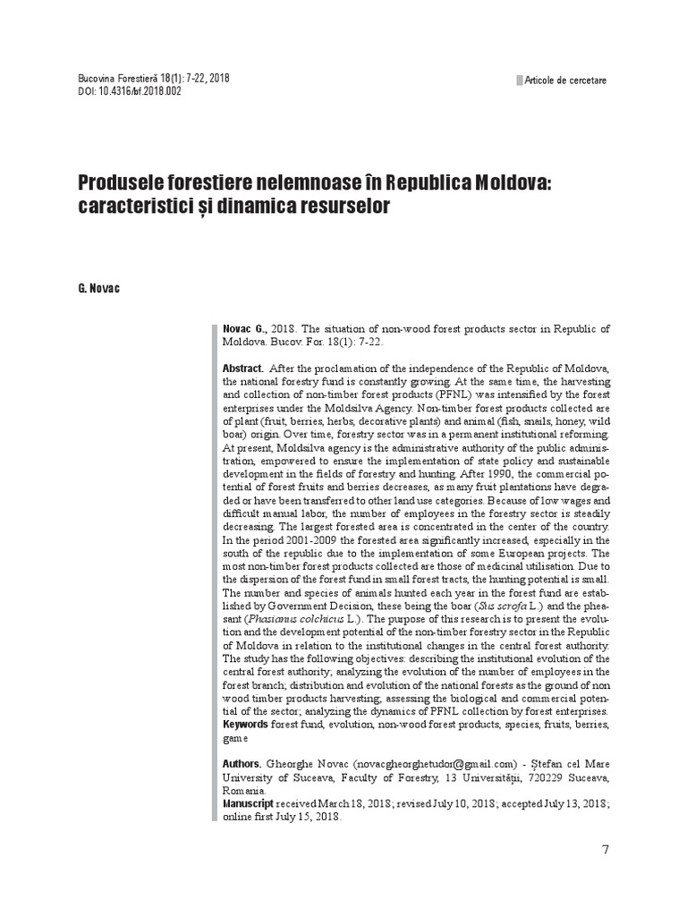 01 Novac 7-22 | PDF | Forestry | Agriculture