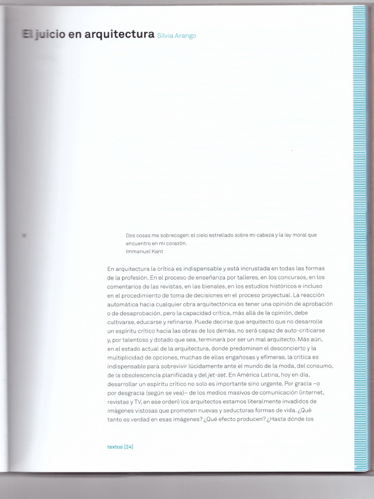 El Juicio en La Arquitectura Silvia Arango PDF | PDF