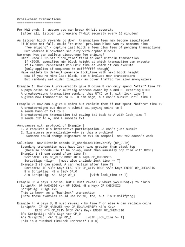 Sidechains | PDF | Bitcoin | Money