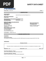 Spic and Span Disinfectant Cleaner SDS | PDF | Occupational Safety And ...