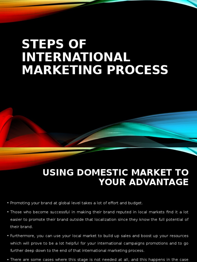 03 Steps of International Marketing Process | PDF | Brand | Marketing