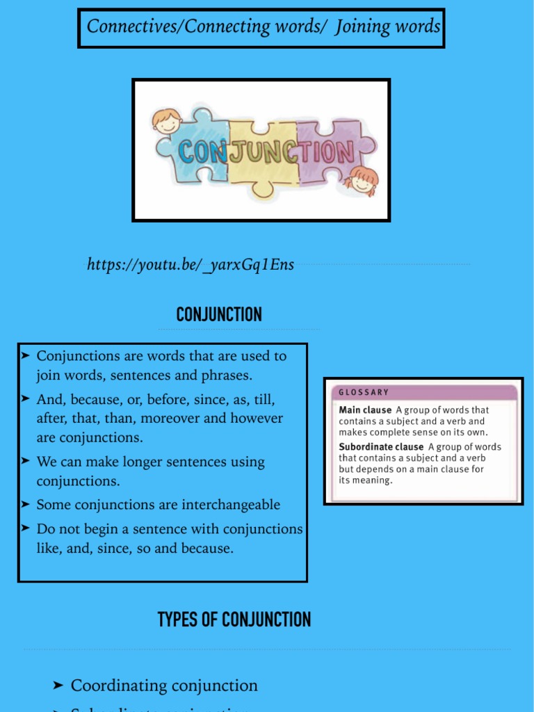 Connectives/Connecting Words/ Joining Words | PDF