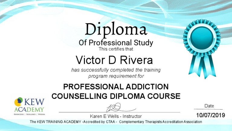 Professional Addiction Counselling Diploma | PDF