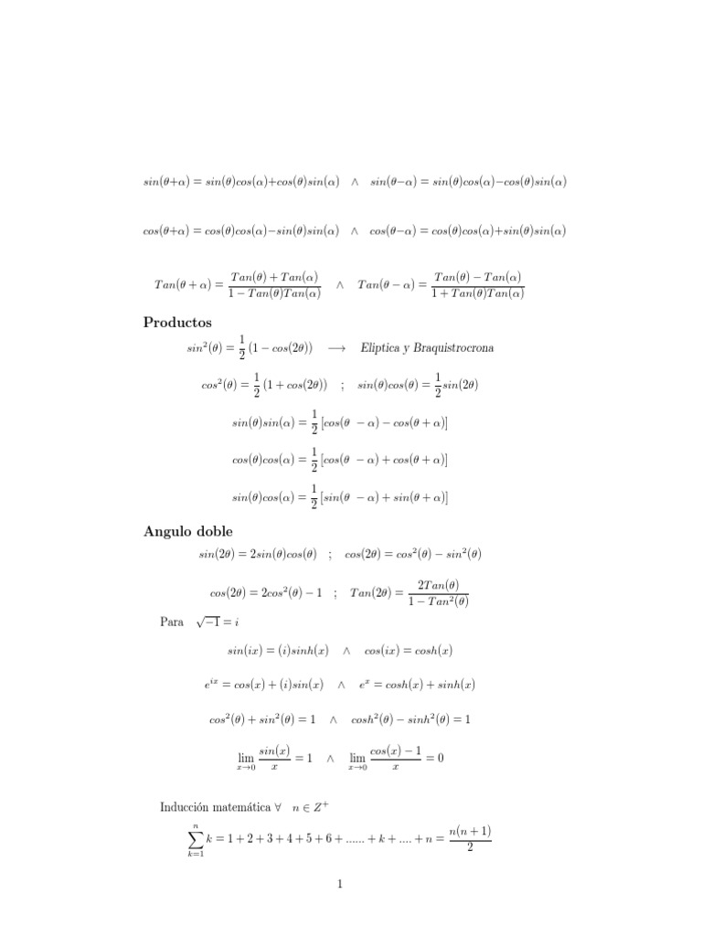 Productos | PDF | Complex Analysis | Special Functions