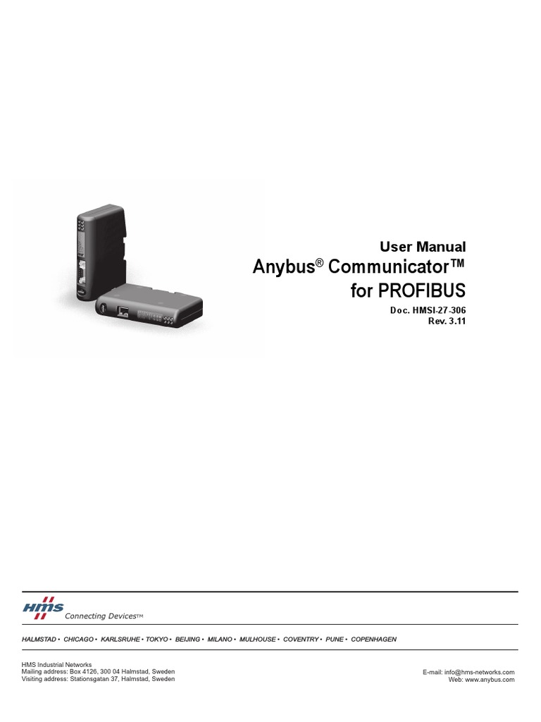 Anybus Communicator™ For Profibus: User Manual | PDF | Computer Network | Switch