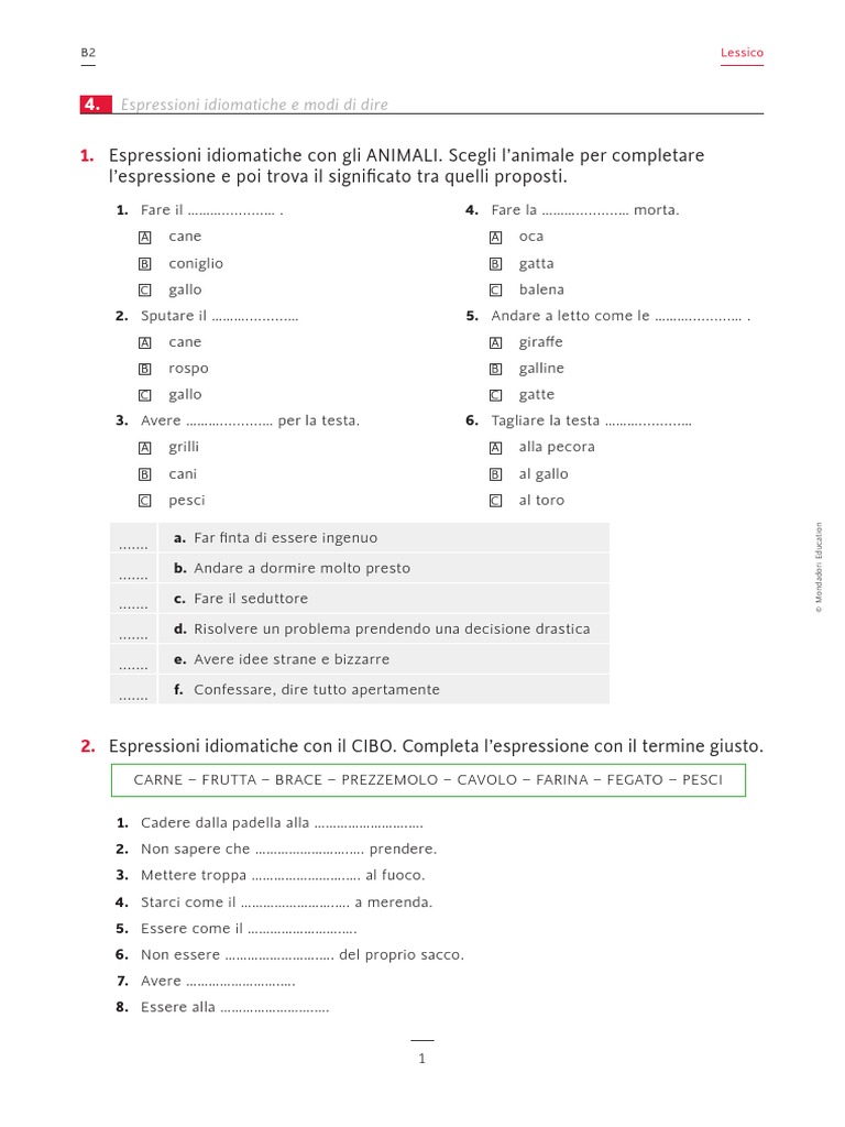 B2 Lessico 04 PDF | PDF