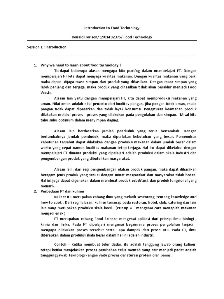 Foodtech - Introduction To Food Technology | PDF | Kesehatan Holistik